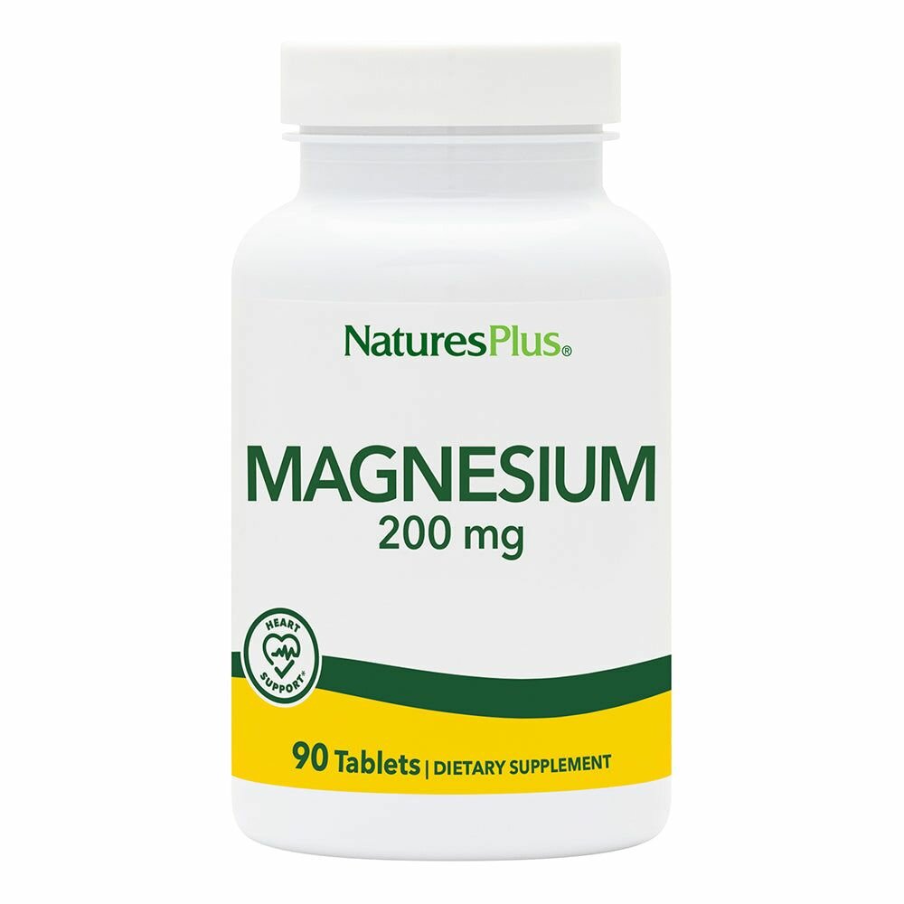 Magnesium 200 mg Natures Plus 90 Tabletten, 17,90