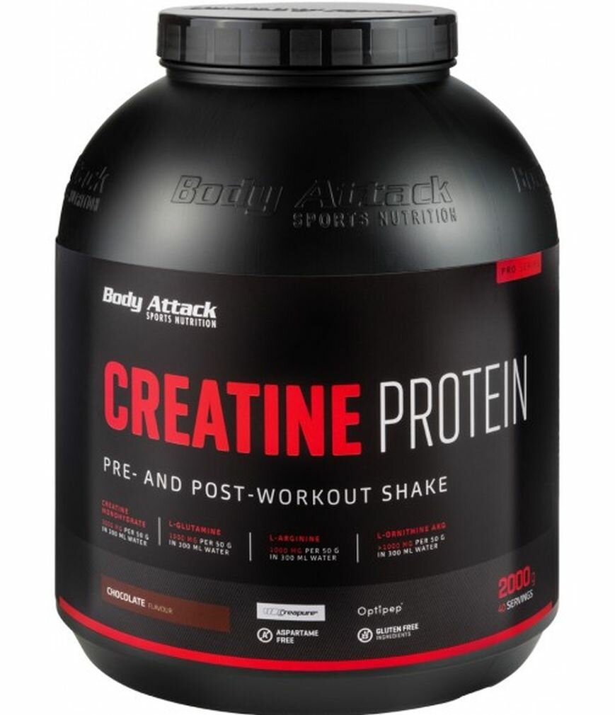 Body Attack Creatine Protein - 2000 g Dose, 74,90