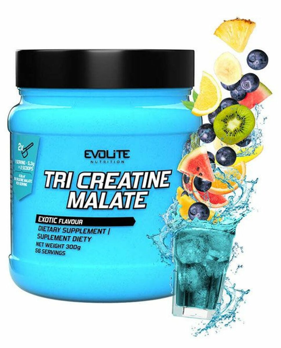 Evolite Nutrition Tri Creatine Malate- 300g, 25,90