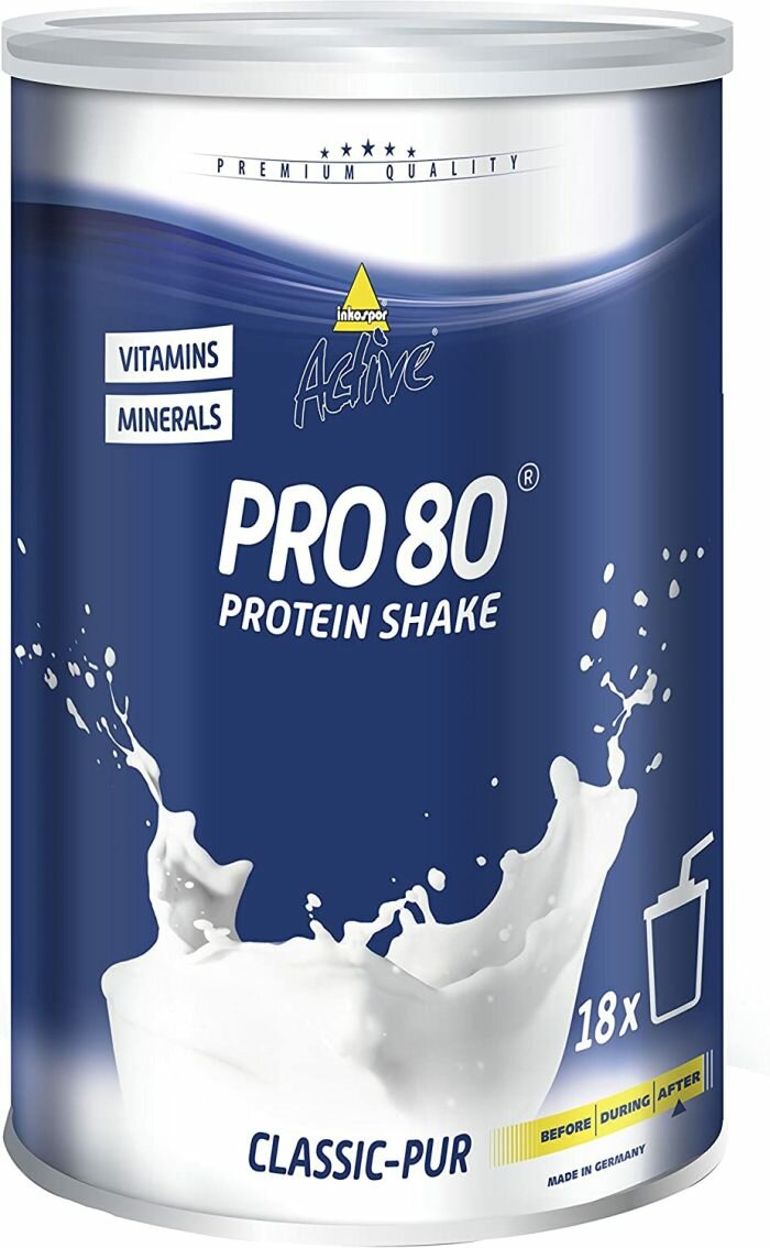Inkospor Active Pro 80 Protein Shake classic pur- 450g Dose, 21,90