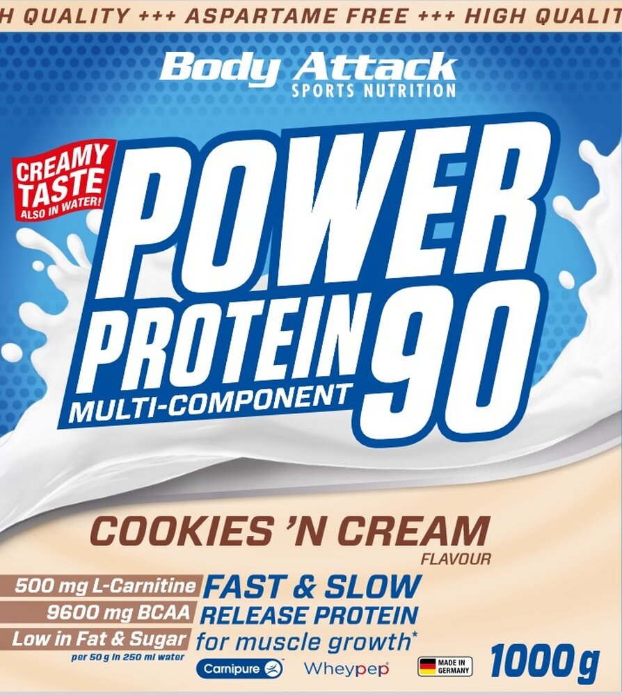 Body Attack Power Protein 90 – 1 kg, 39,90