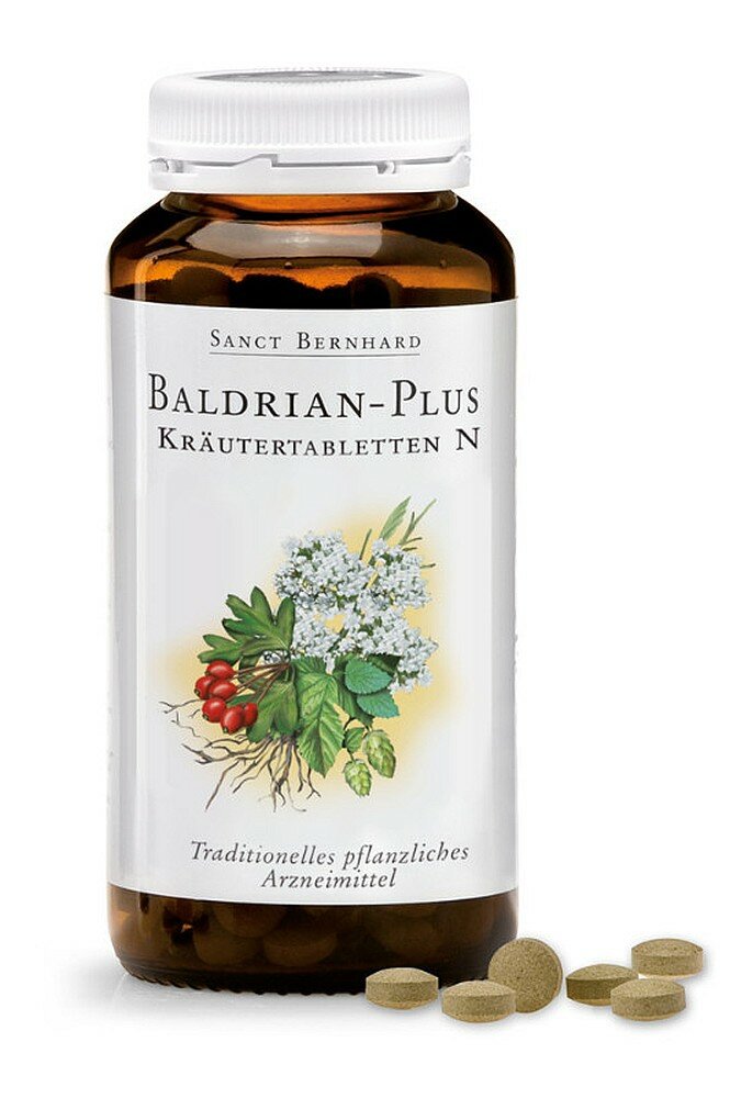 Sanct Bernhard Baldrian-Plus-Kräutertabletten N – 300 Tabletten, 18,50