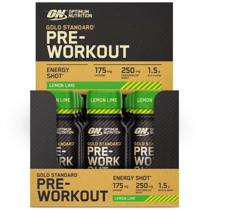Optimum Nutrition Gold Standard Pre-Workout Shot - 12 x 60 ml, 19,90